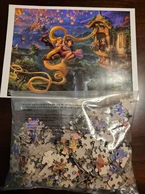 Toys | Disney Thomas Kinkaide Tangled 50 Pc Puzzle | Poshmark